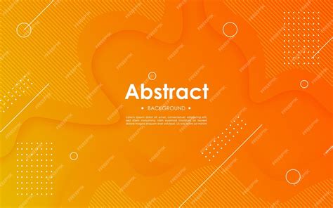 Premium Vector Minimal Orange Abstract Geometric Fluid Dynamic Shape Composition Wavy