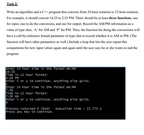 solved task 2 write an algorithm and a c program that