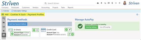 Payment Profiles Guide User Documentation Striven
