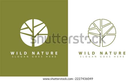 Tree Logo Art Design Circle Space Stock Vector Royalty Free 2227436049 Shutterstock