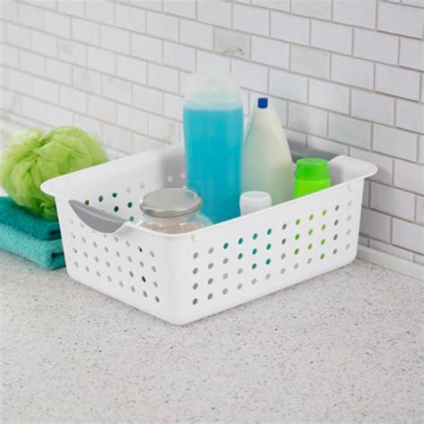 Sterilite Set Of Ultra Plastic Storage Baskets 12 Small 12 Medium And 6 Large 30 Piece Kroger
