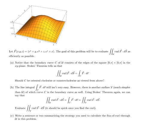 solved let u be the surface z sin x sin y with 0 ≤ x ≤ π