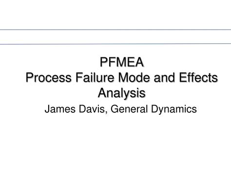 PPT PFMEA Process Failure Mode And Effects Analysis PowerPoint