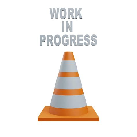 Premium Psd 3 D Illustration Of Work In Progress Icon