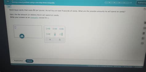 Solved Solving A Word Problem Using A One Step Linear Inequality 0 5