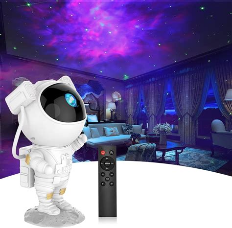 Mooyran Astronaut Galaxy Star Projector Night Light Astronaut Space