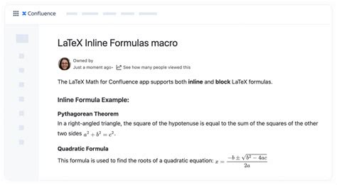 How To Add Latex Math To Confluence In 60 Seconds