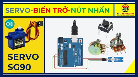 🔴 Arduino 14 Động Cơ Servo Sg90 Điều Khiển Servo Motor Bằng Biến Trở