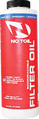 No Toil Air Filter Oil 16oz Non Aerosol Nt201 Ebay