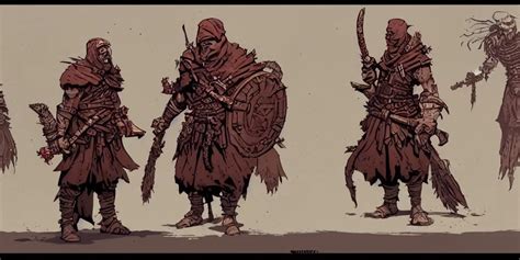 Warrior Character Design Idle Pose Sword Sprite Stable Diffusion