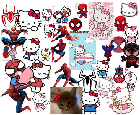 Hello Kittty And Spiderman