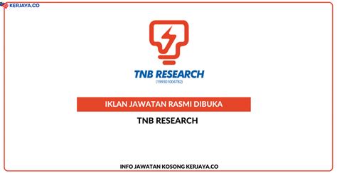Jawatan Kosong Terkini Tnb Research Sdn Bhd ~ Internship Programme