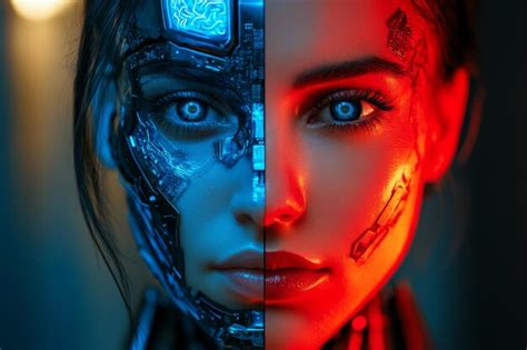 Neurointerface Cybervision Neuro Implants Cognitive Robotics And Brain Circuitry Womans Face