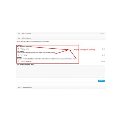 Opencart Shipping Method Descriptions In Checkout