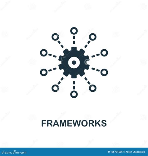 Frameworks Icon Monochrome Style Design From Big Data Icon Collection