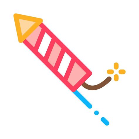 Lighted Fireworks Wick Icon Vector Outline Illustration 17545737 Vector Art At Vecteezy