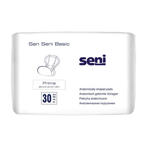 San Seni Classic Prima Incontinence Template Pack 30 Pieces Altruan