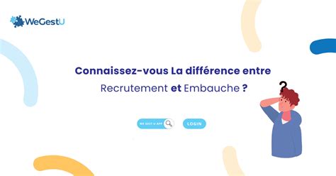 Connaissez Vous La Différence Entre Recrutement Et Embauche We Gest U