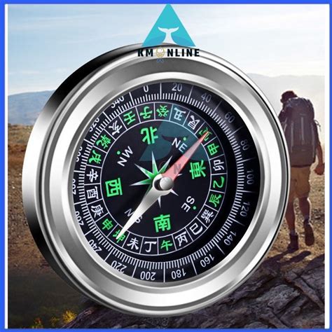 Outdoor Camping Hiking Trekking Metal Stainless Steel Compass