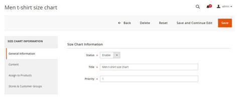 Display Size Chart On Product Page Using Magento 2 Size Chart
