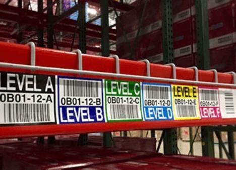Warehouse Pallet Rack Labels All Barcode Systems
