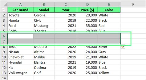 How To Insert Multiple Rows In Excel 4 Different Ways Datacamp