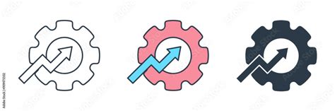 Kpi Key Performance Indicator Icon Symbol Vector Illustration Isolated
