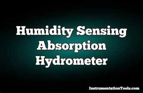 S Bharadwaj Reddy On Linkedin Humidity Sensing Absorption Hydrometer Principle Inst Tools