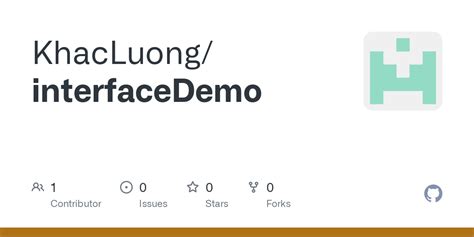 GitHub KhacLuong InterfaceDemo
