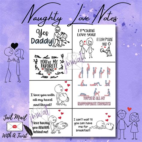 Stick Figure Sexy Notes Etsy