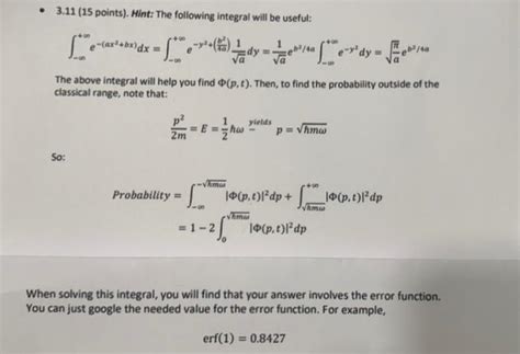 Solved Problem 3 11 Find The Momentum Space Wave Function