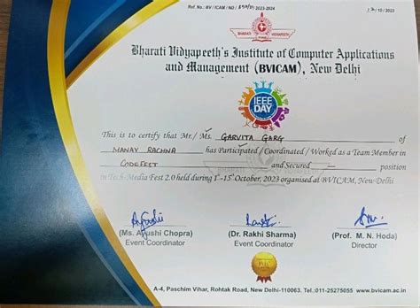 garvita garg on linkedin ieeecodefestparticipant codefest code bvicam