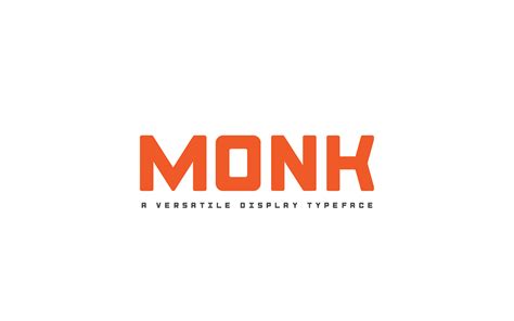Monk Display Typeface Free On Behance
