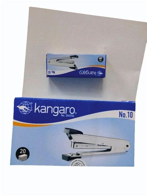 Silver Base Kangaro No10 Stapler Stapling Capacity 20 Sheet