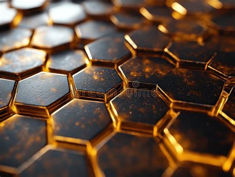 Geometric Atomic Lattice Patterns Reflecting The Repeating Structures Of Atomic Grids Stock