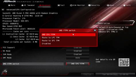 How To Enable Tpm On Asrock Motherboards For Amd And Intel Systems Maingear Support
