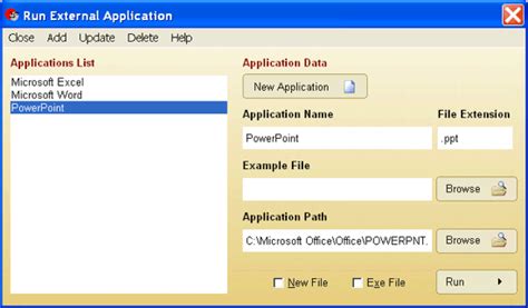 UncertaintyAnalyzer Measurement Uncertainty Analysis Software Run External Application Screen