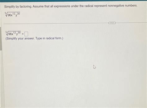 solved simplify by factoring assume that all expressions