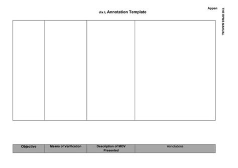 Sample Template For Annotations To Be Use In The Ipcrf Of Teachers Docx