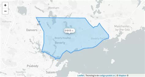 Beverly Massachusetts Zip Code United States