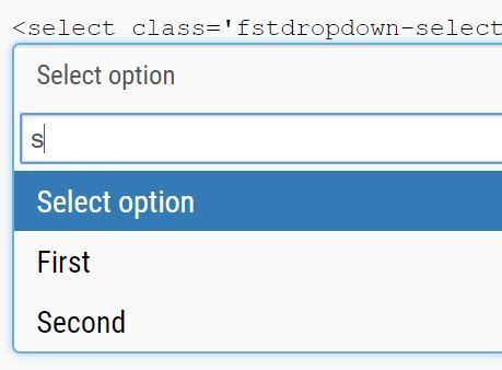 Bootstrap Style con búsqueda de plugin desplegable fstdropdown TodoCodigo net