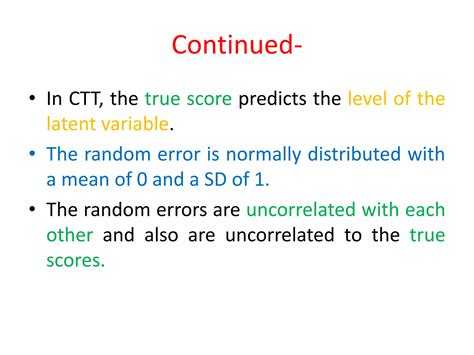 Classical Test Theory Ctt By Dr Jai Singh Pptx
