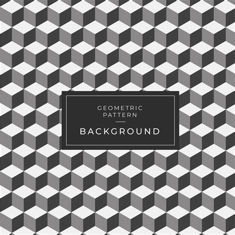 Modern 3d Geometric Black And White Block Pattern 682177 Vector Art At Vecteezy