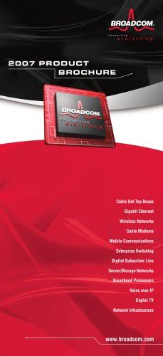 Broadcom Product Brochure Broadcom Pdf Catalogs Technical Documentation Brochure