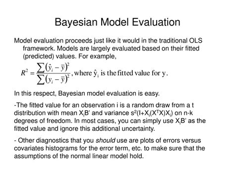 Set Up Of The Bayesian Regression Model Ppt Download