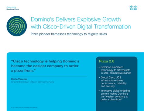 Dominos Delivers Explosive Growth With Cisco Driven Digital