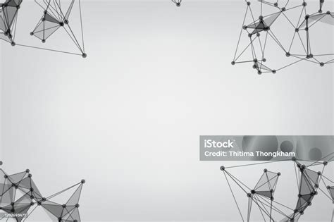 Vector Banner Design Global Network Connection Geometric Connected Background Technology