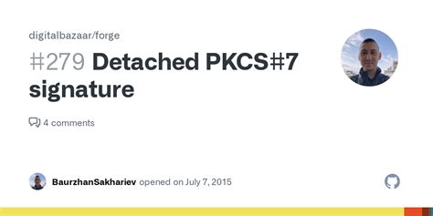 Detached PKCS Signature Issue Digitalbazaar Forge GitHub