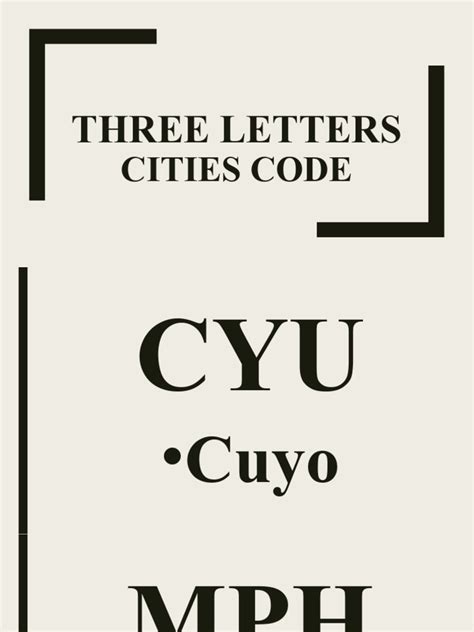 Three Letters City Code Part 2 Pdf