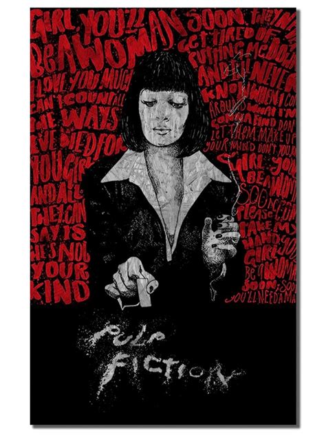 Картина интерьерная на рельефной доске Фильм Криминальное Чтиво 6441